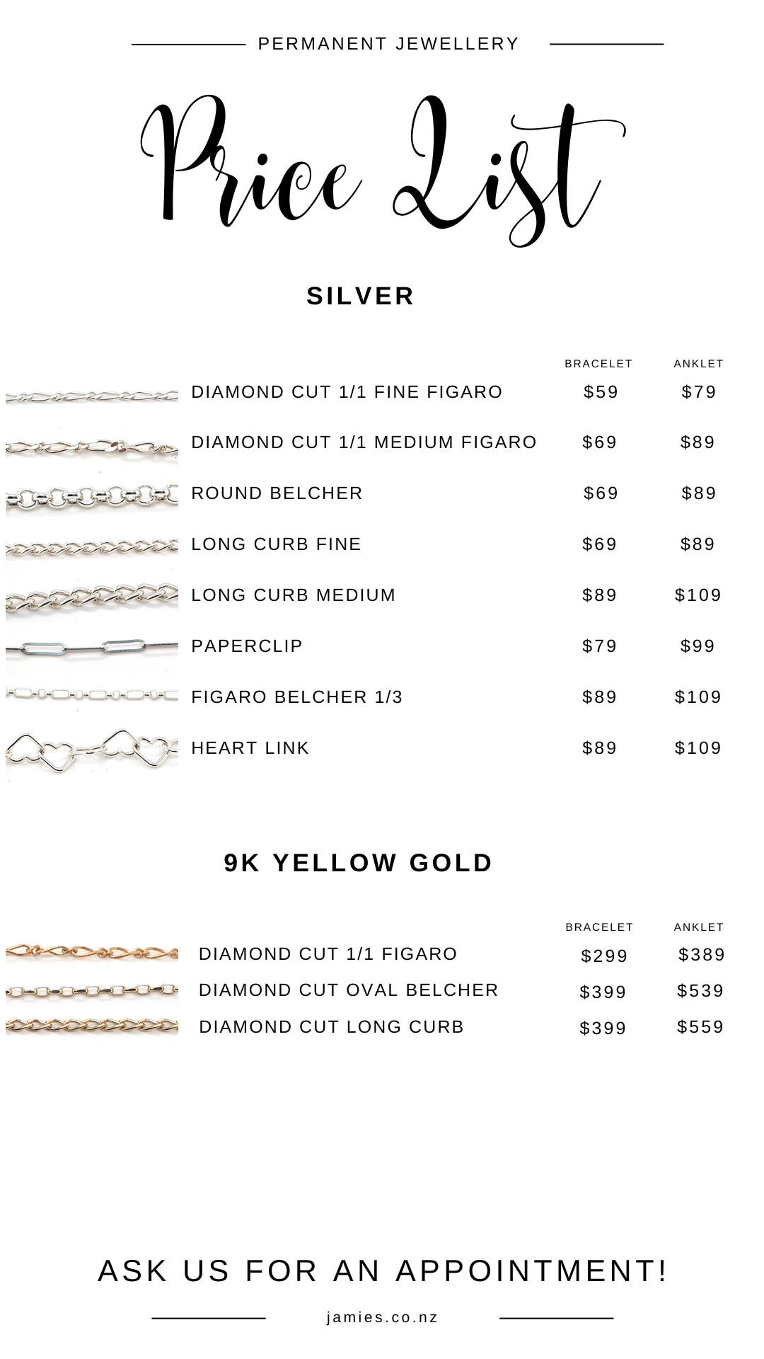 Permanent Jewellery – Jamies Jewellers